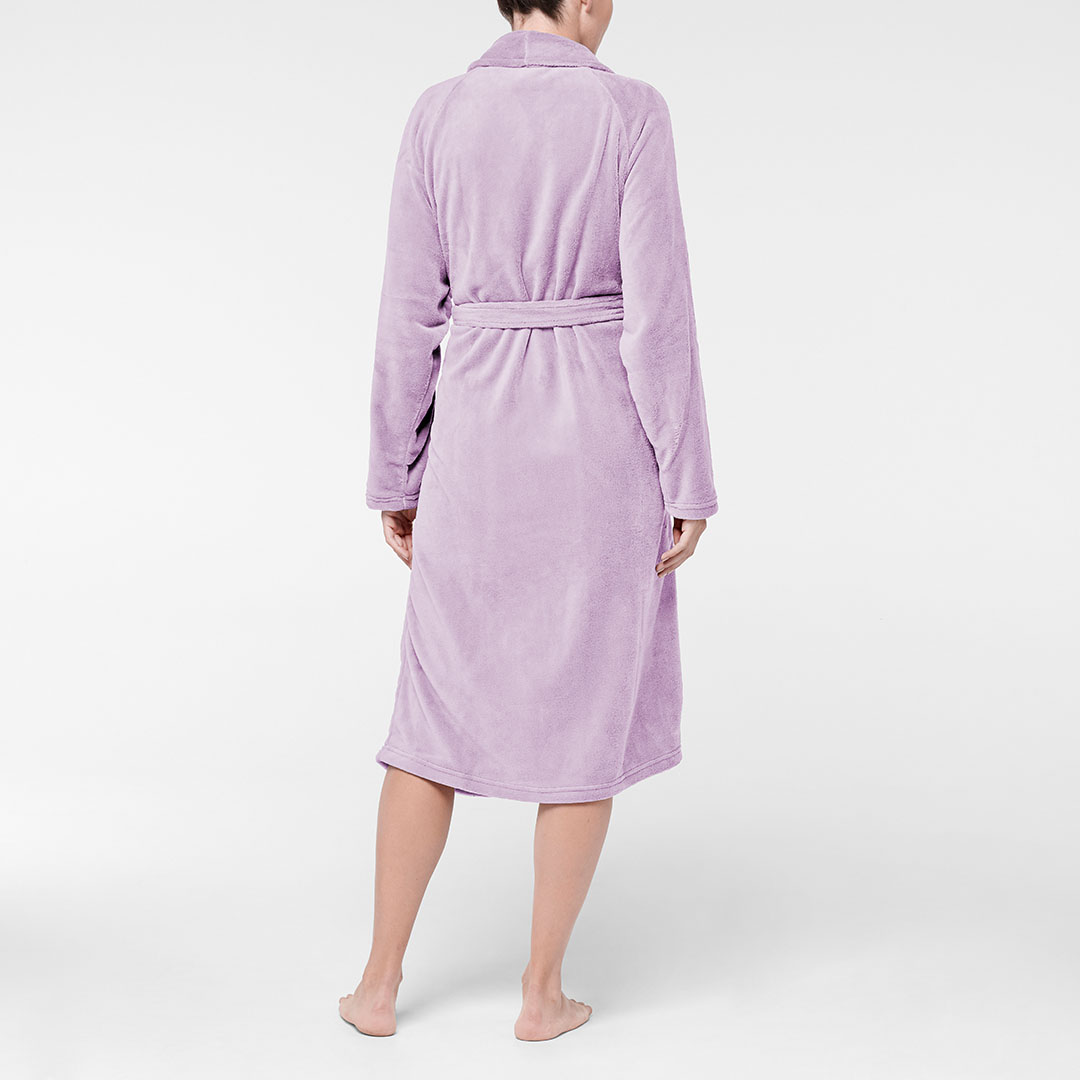 Shop Plush Robe - Lilac Online | Bed Bath N' Table