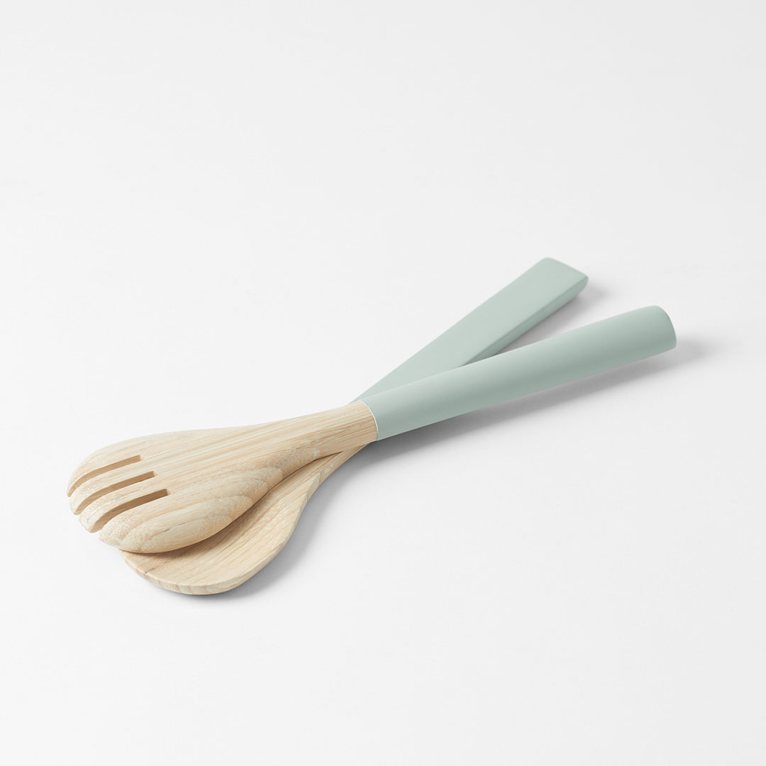 Buy Bamboo Salad Servers Set Of 2 Eucalypt Online | Bed Bath N' Table