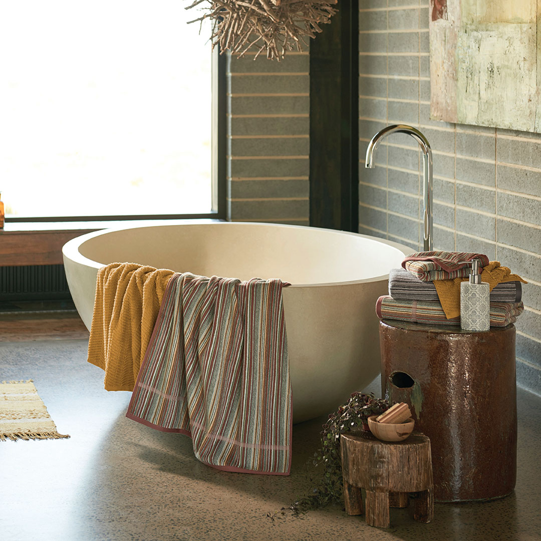 Buy Montauk Towels - Clay Multi Online | Bed Bath N' Table