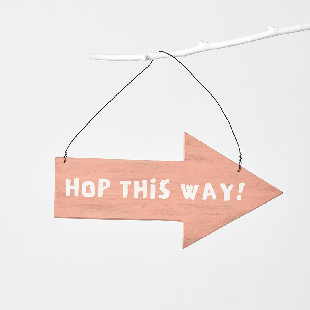 Buy Hop This Way Sign Online | Bed Bath N' Table