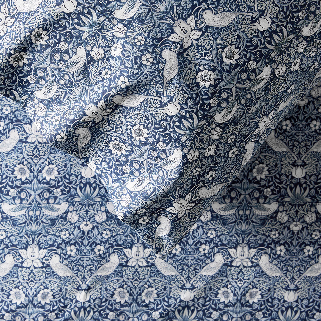 Buy Strawberry Thief Sheet Set - Navy Online | Bed Bath N' Table