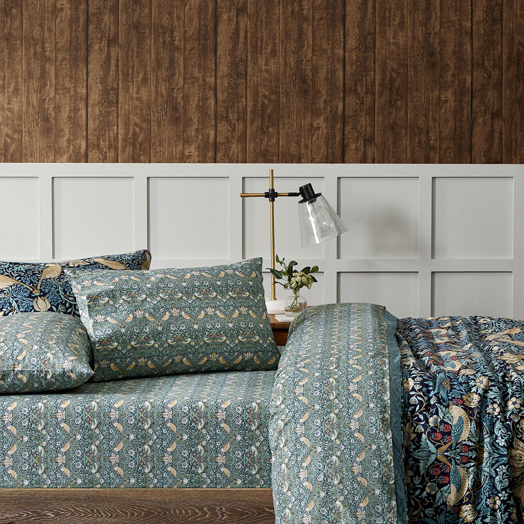 Buy Strawberry Thief Sheet Set - Teal Online | Bed Bath N' Table