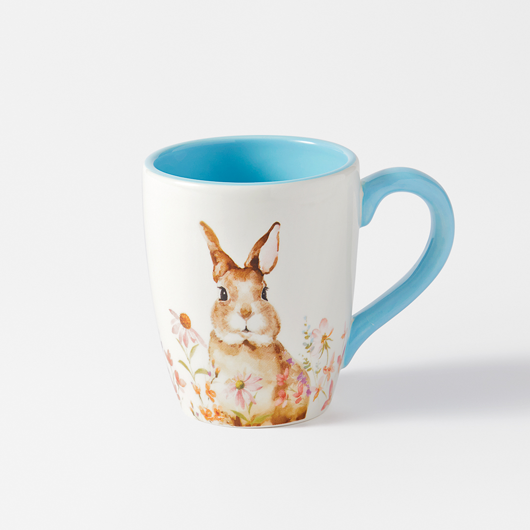 Shop Bunny With Blue Check Mug Online | Bed Bath N' Table