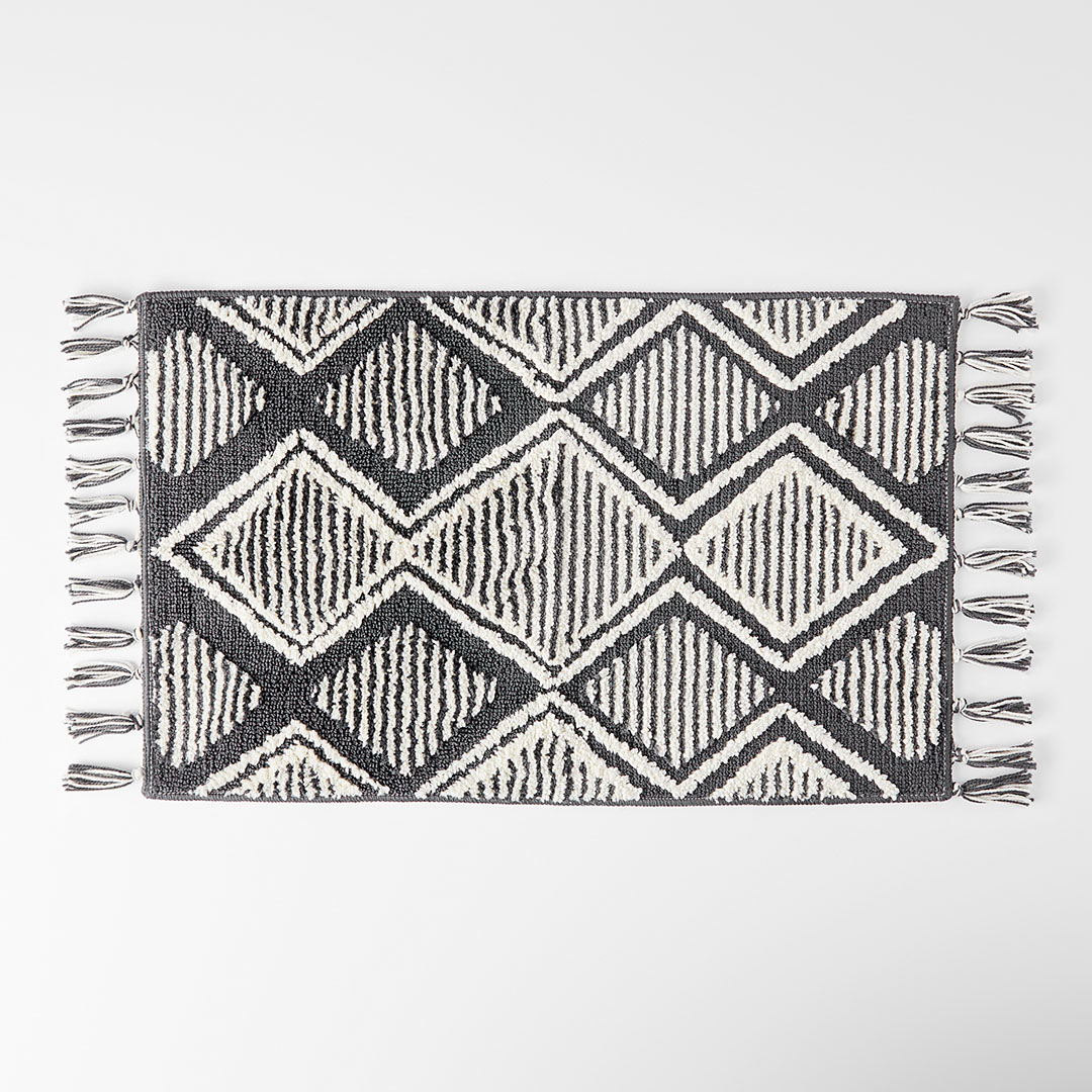 Shop Noah Bath Mat - Charcoal Online | Bed Bath N' Table