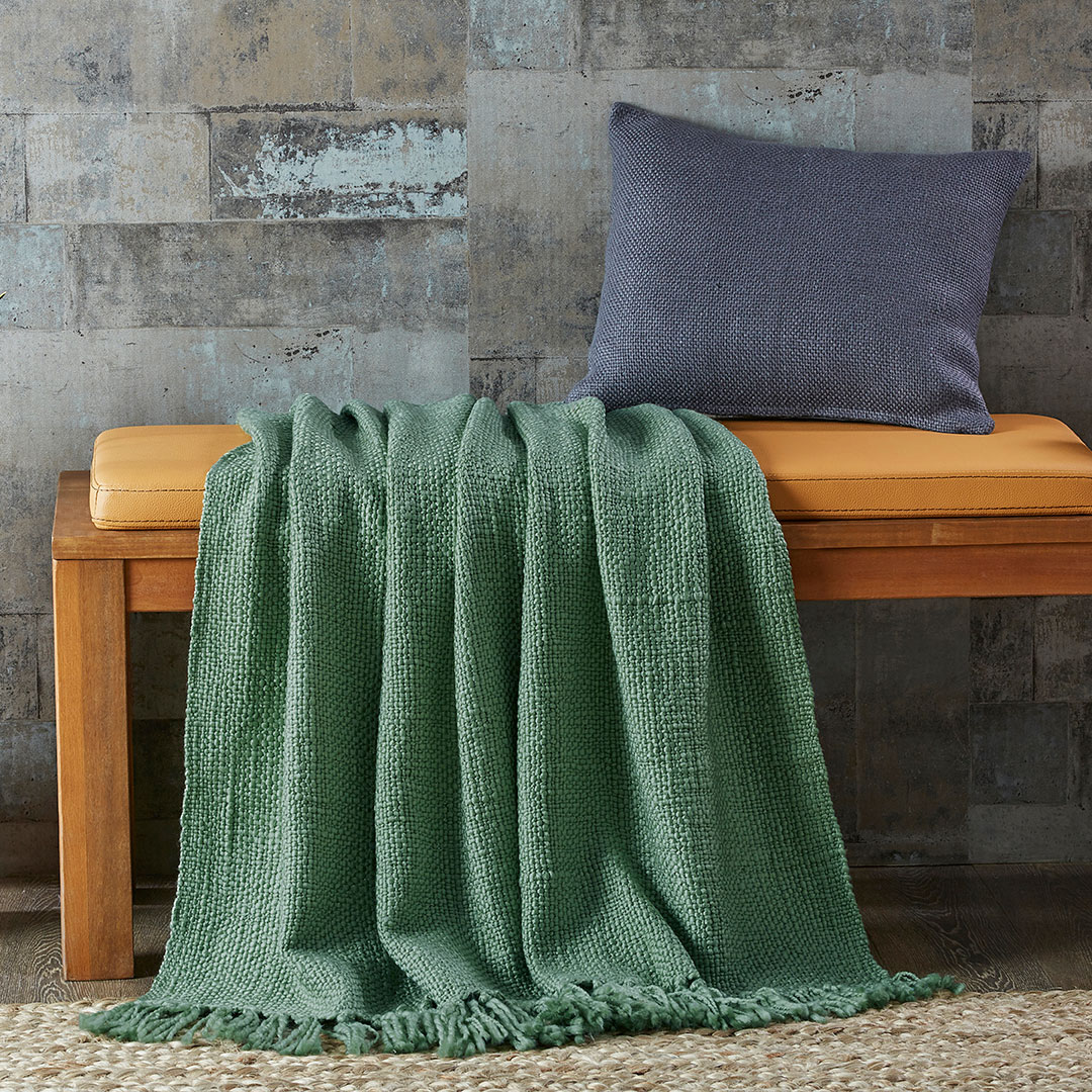 Buy Cambridge Throw - Sage Green Online | Bed Bath N' Table