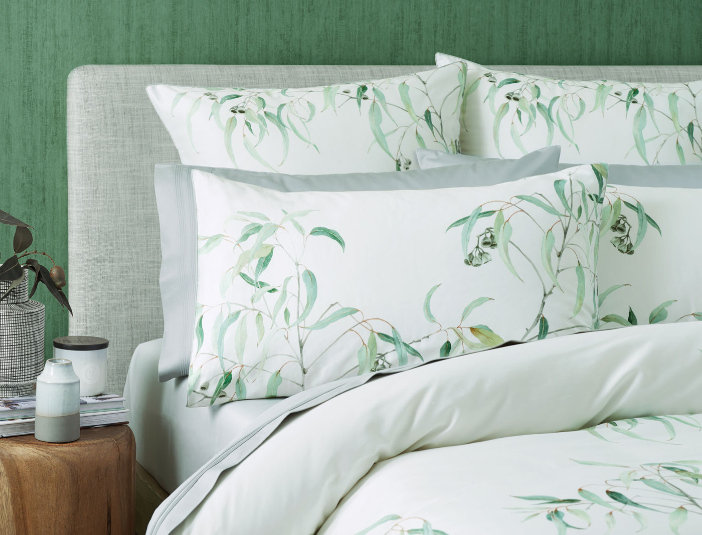 Eucalyptus Quilt Cover - Gum Leaf| Bed Bath N' Table