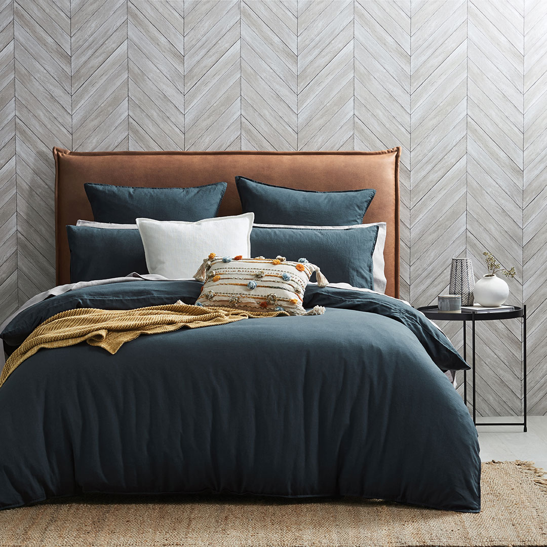 Buy Olsen Quilt Cover - Blue Online | Bed Bath N' Table