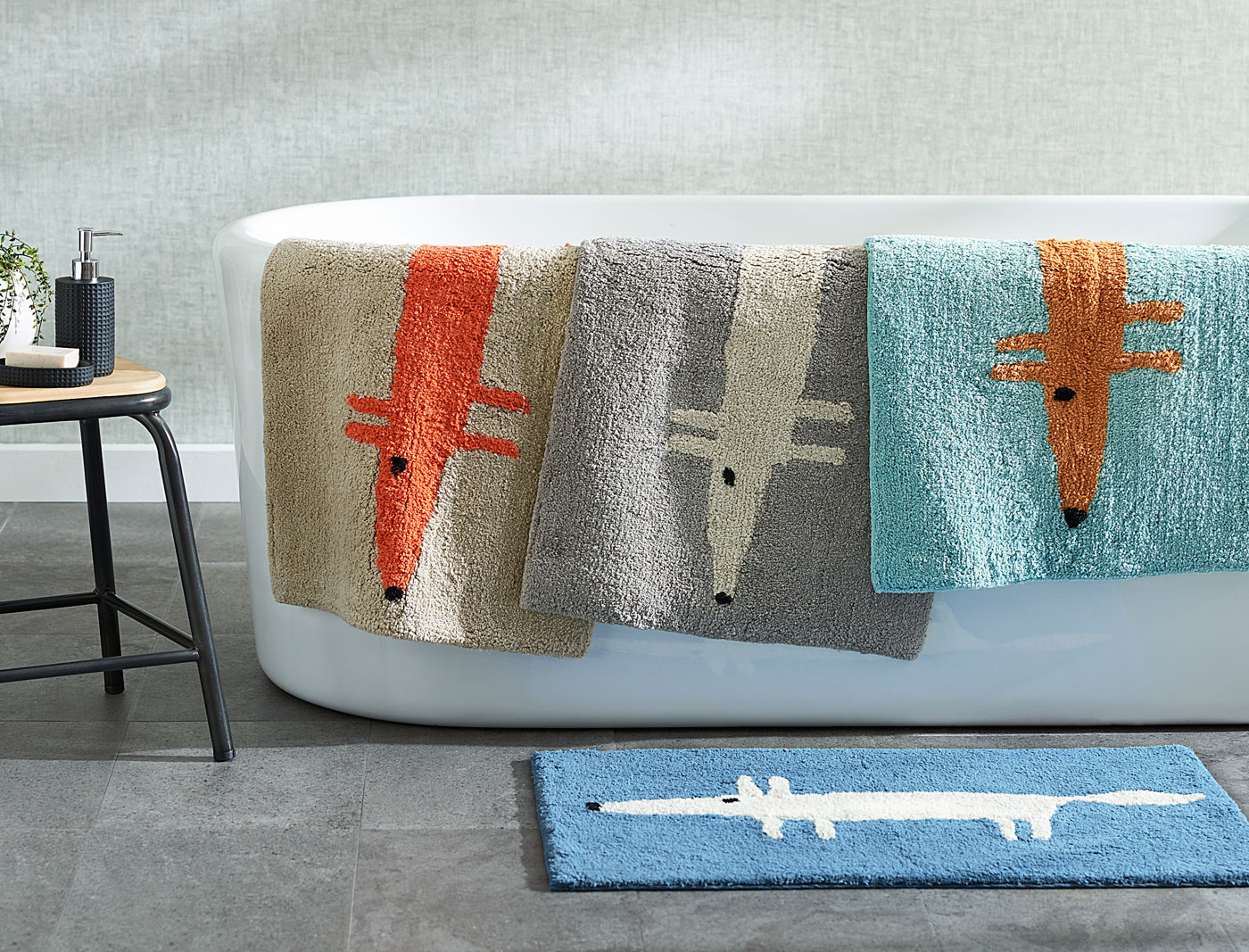 Buy Mr Fox Towels - Orange | Bed Bath N' Table